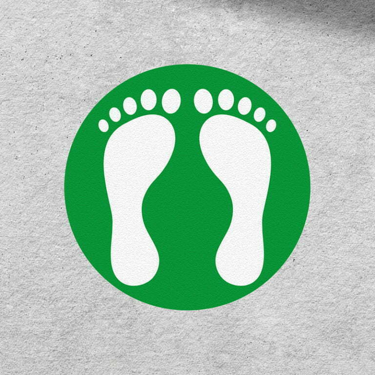 Foot Print Floor Stickers - Printed Floor Stickers